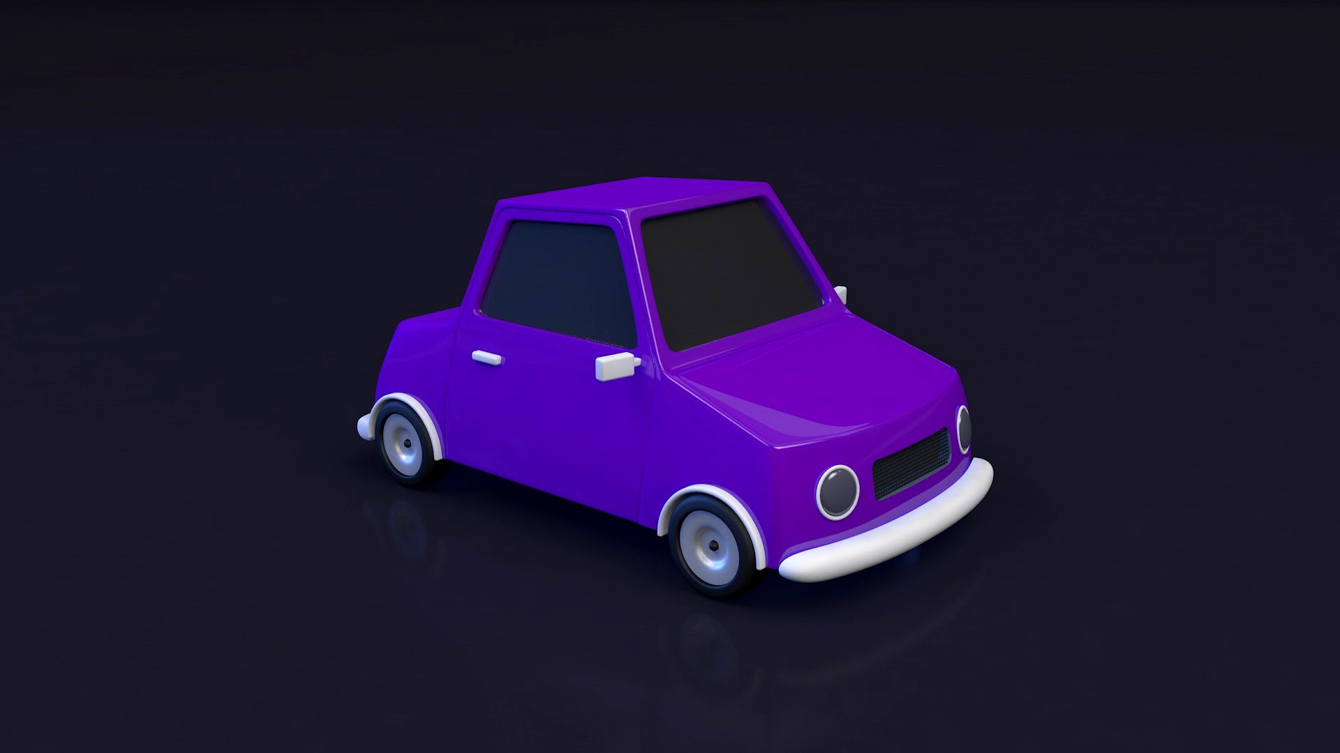 Car cartoon 3d model