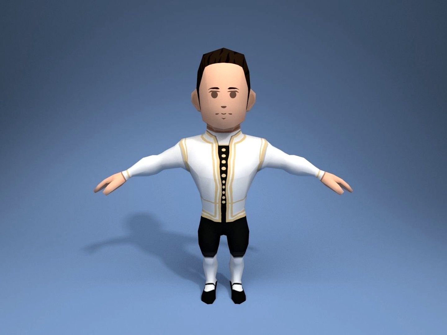 Medieval character duke 4 3d model