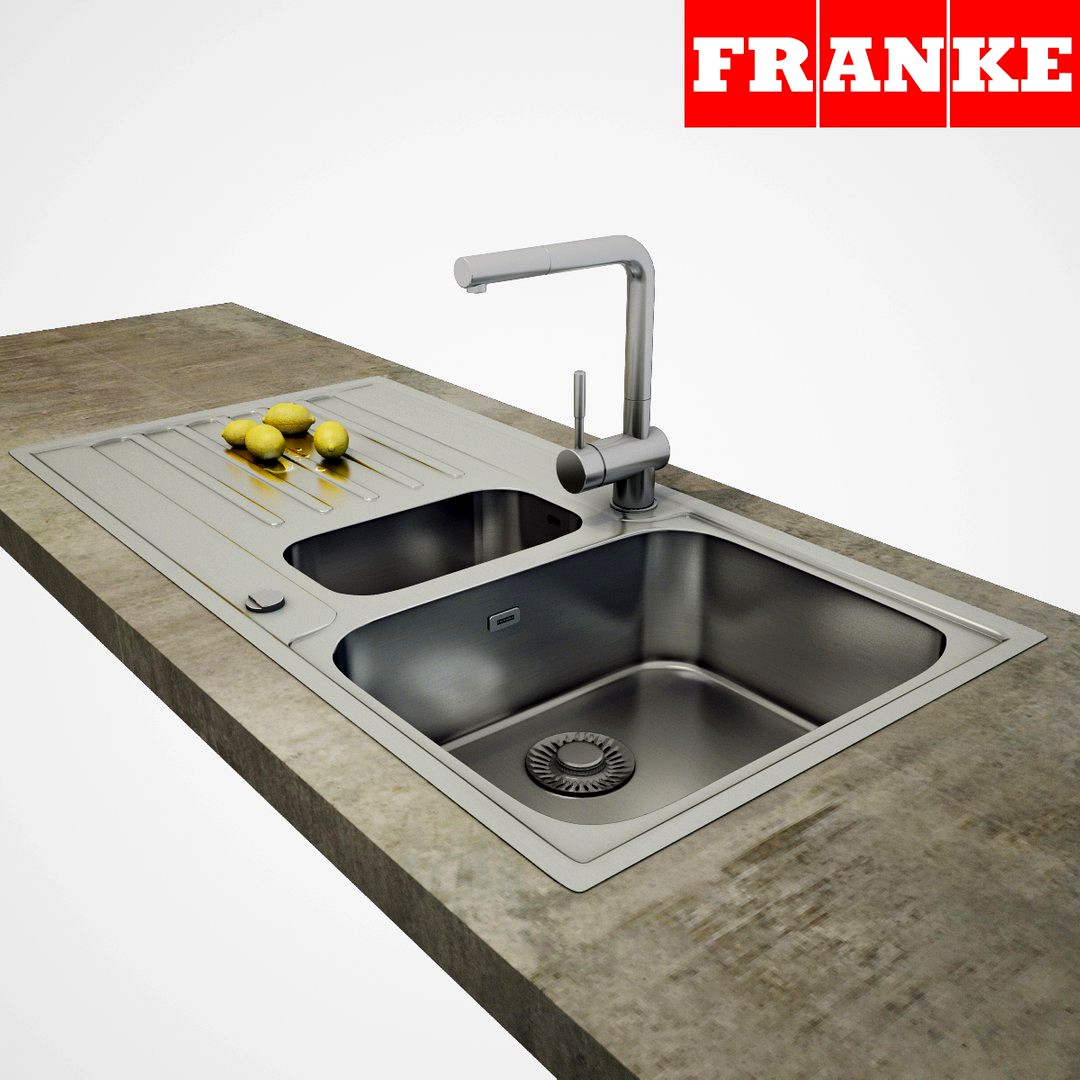 Franke kitchen sink 3d model