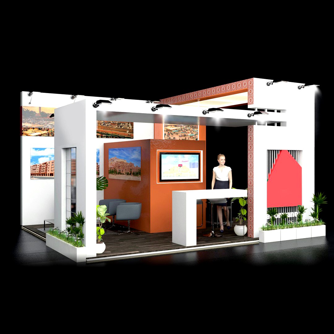 Exhibition stand design 3d model