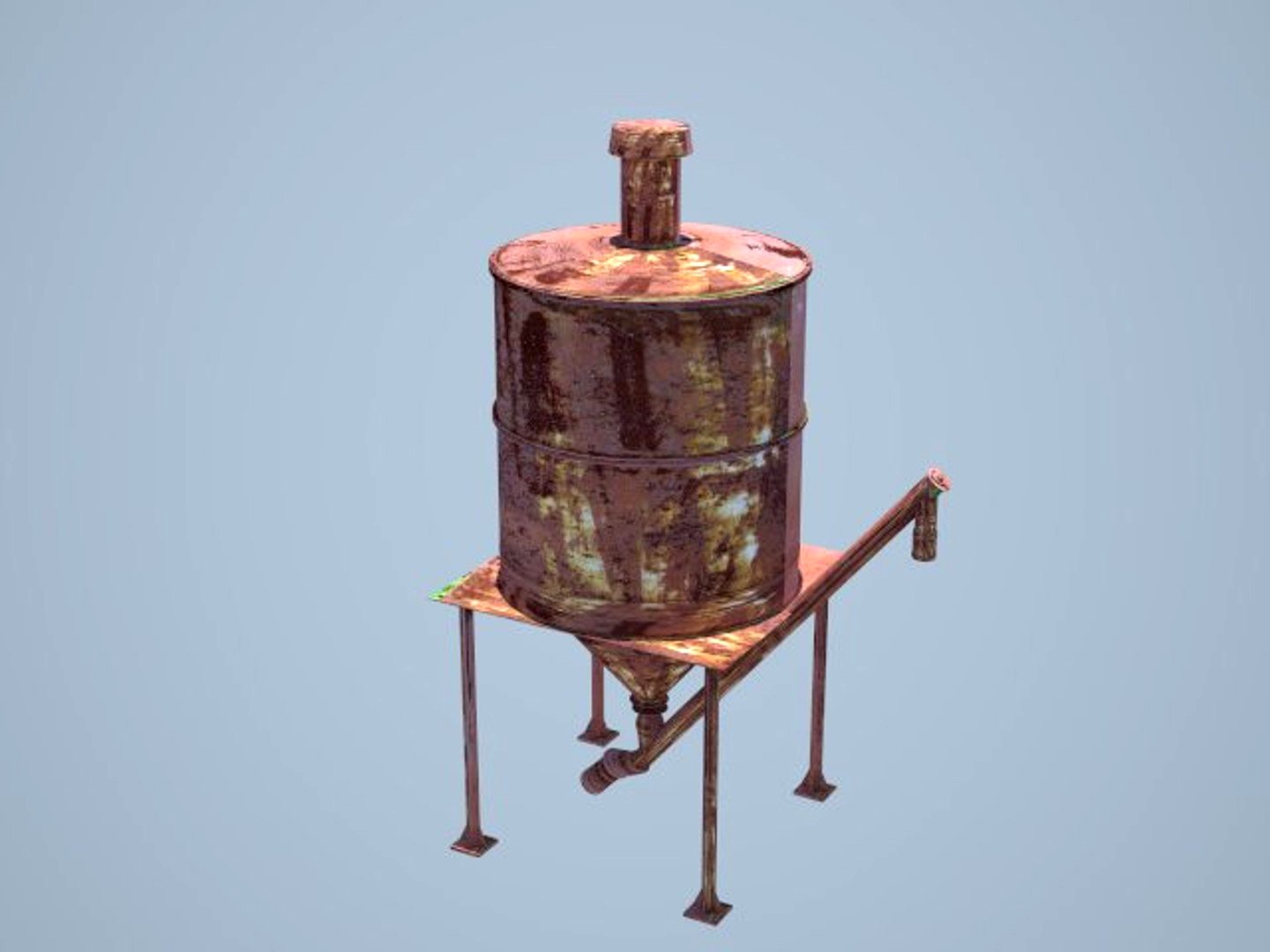 cement tank 3d model