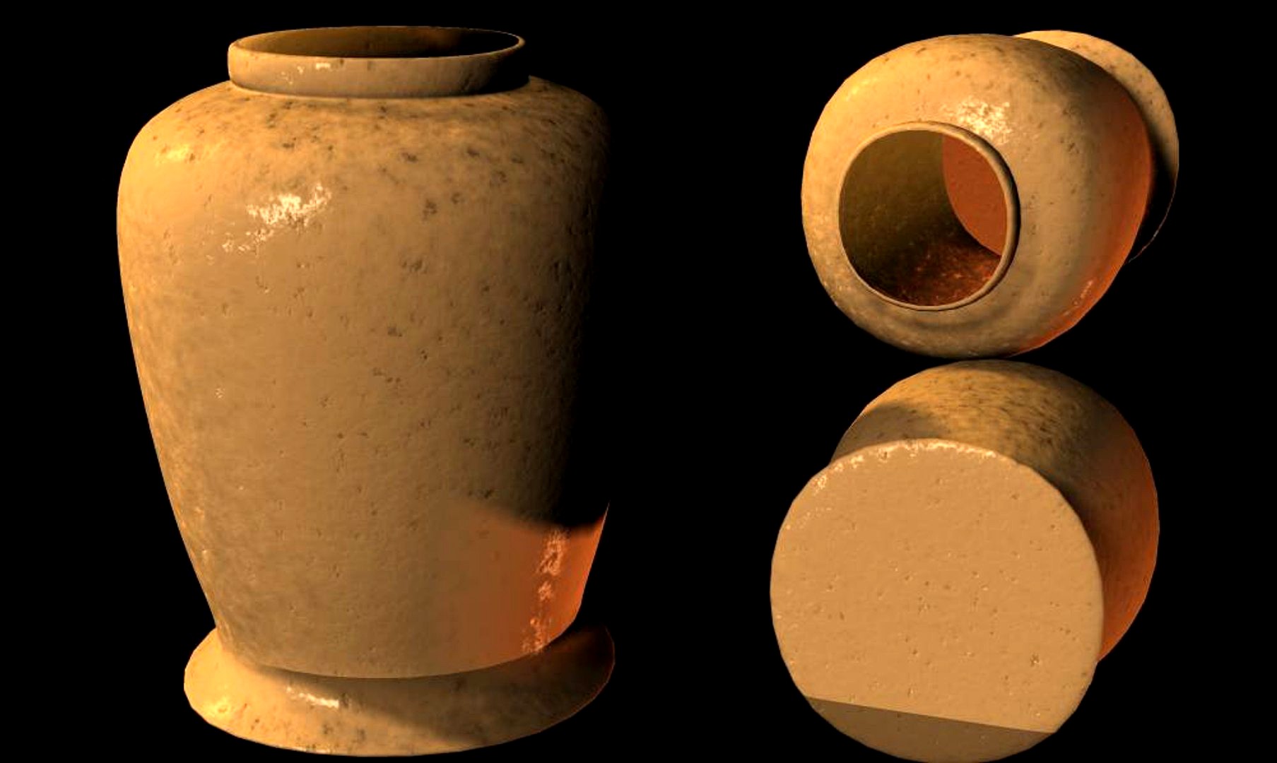 Clay pot 3d model