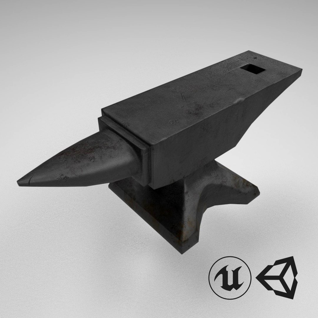 Medieval anvil 3d model