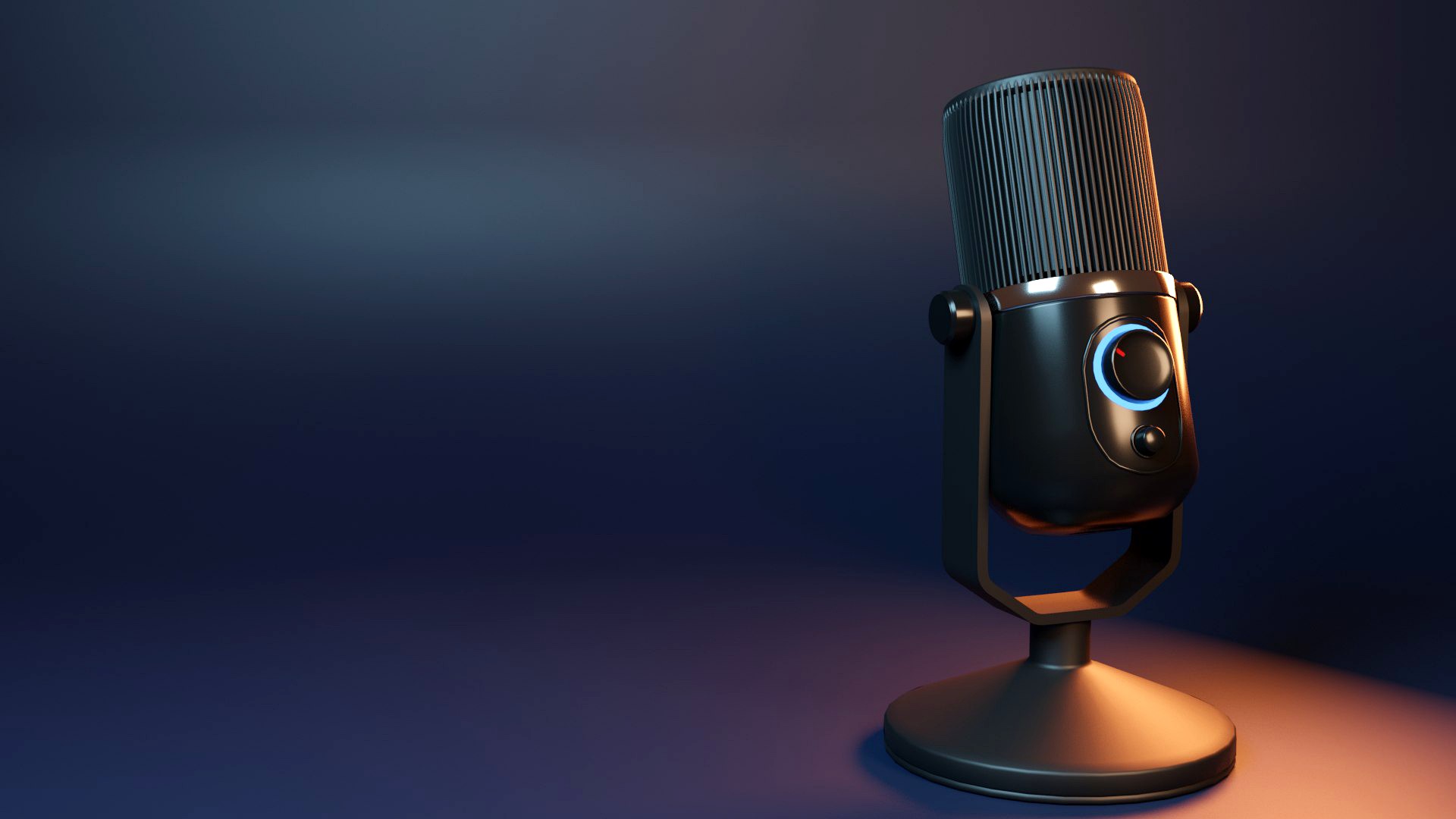 Condensed Microphone 3D model Low-poly