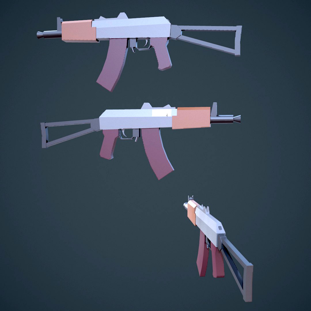 Game Weapon Pack (30 assets,Low Poly) 3d model
