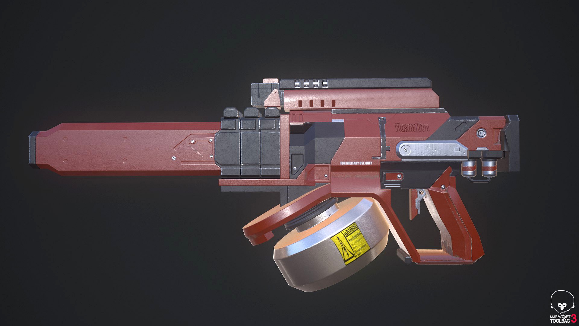 SCi-fi Plasma Fusion Gun 3d model