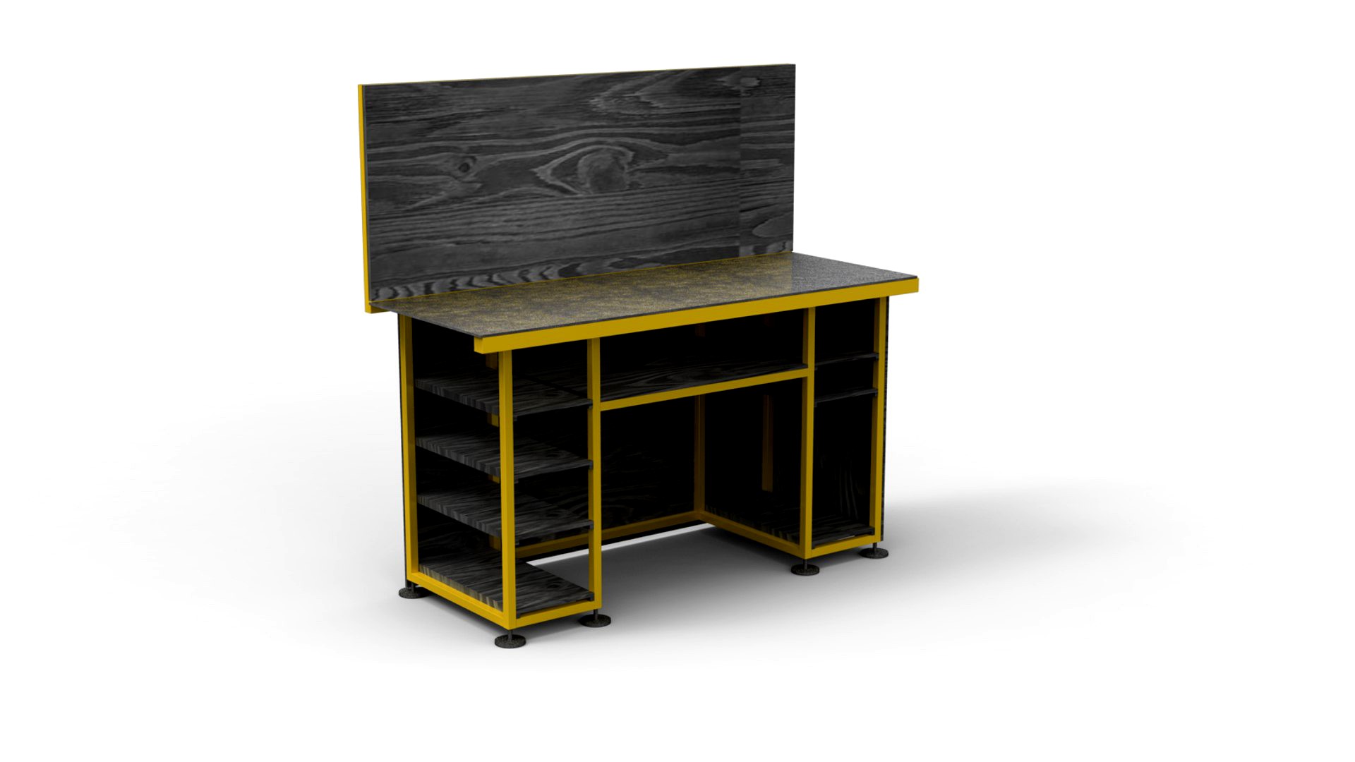 Metal workbench for garage. Solidworks 3d model