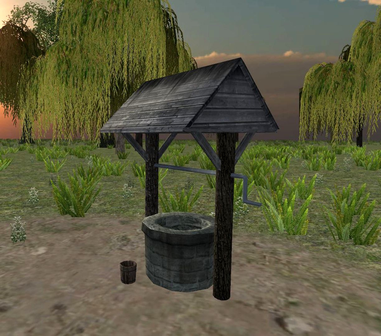 Medieval / fantasy well 3d model