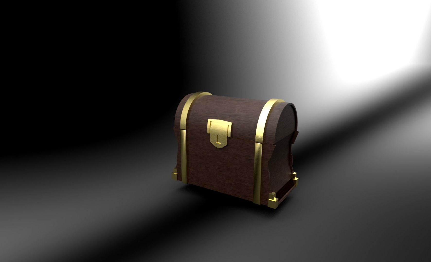 RPG chest LOW POLY for games Low-poly 3D model