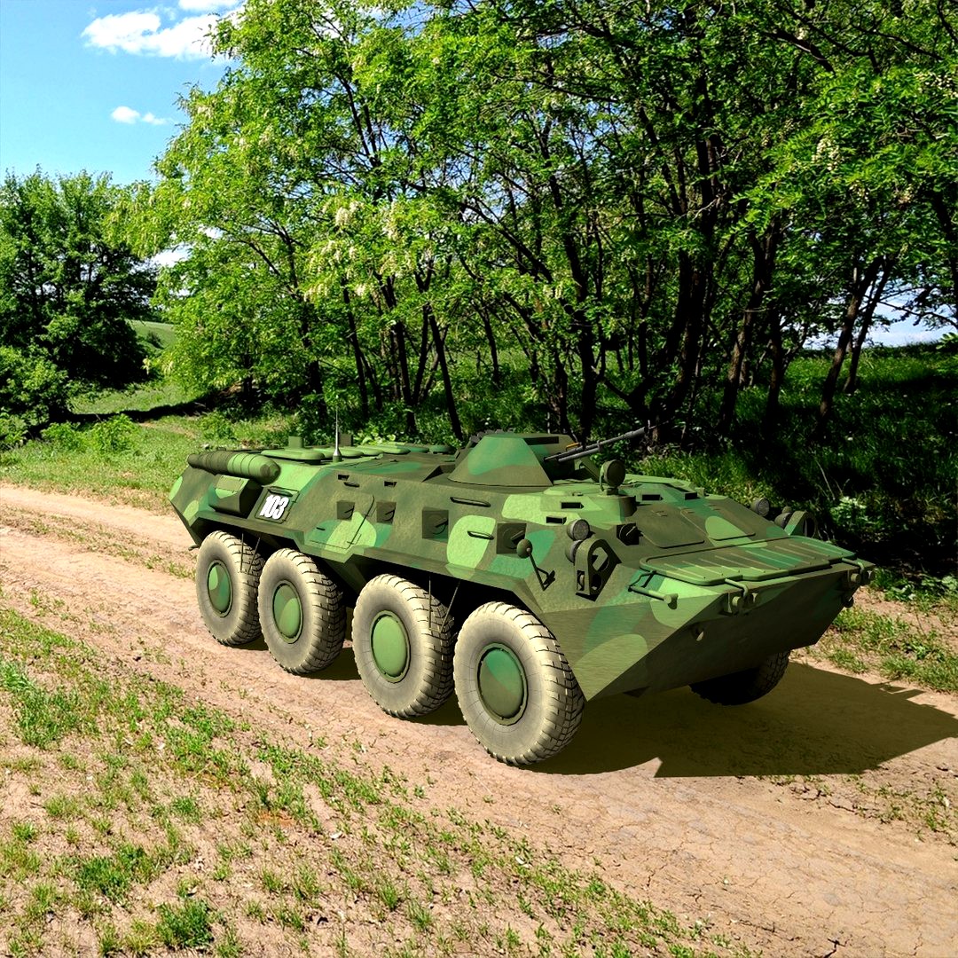 Btr-80 3d model