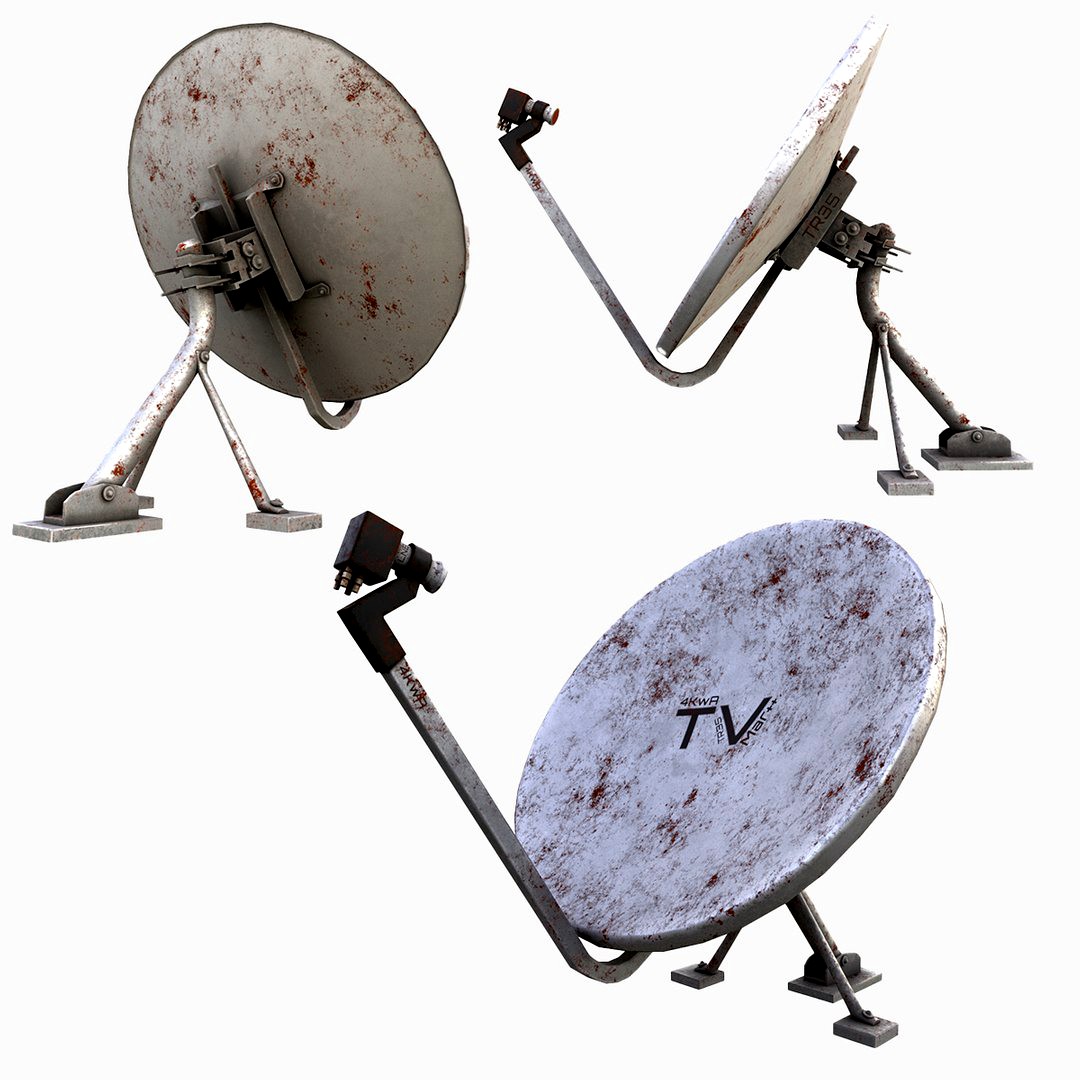 home satellite dish 3d model