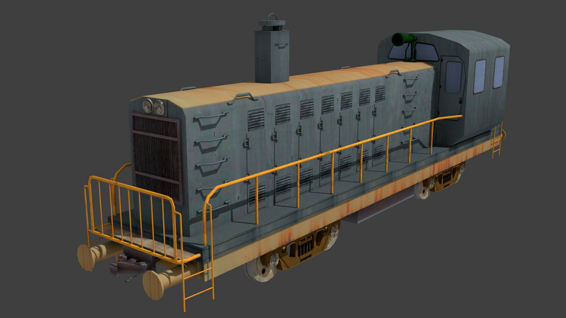 Train locomotive 3d model