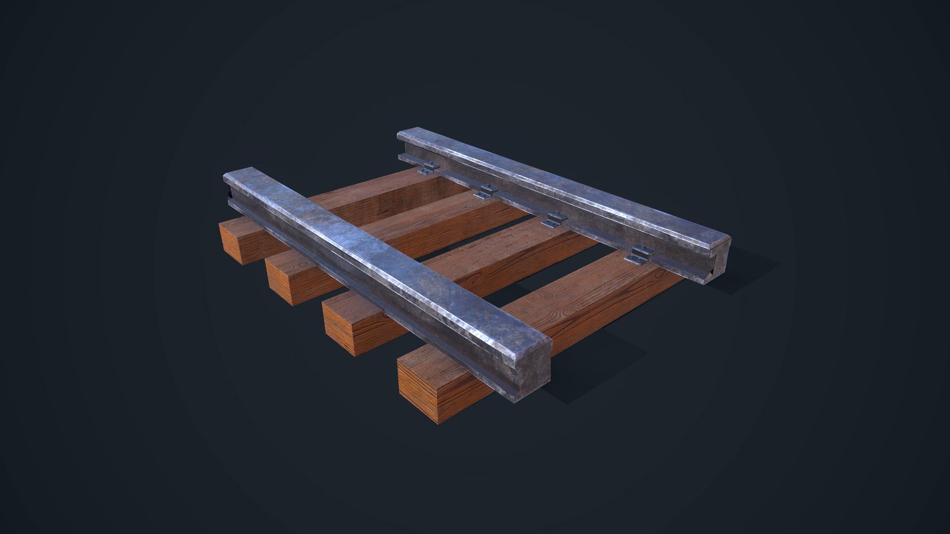 Train Railway 3d model