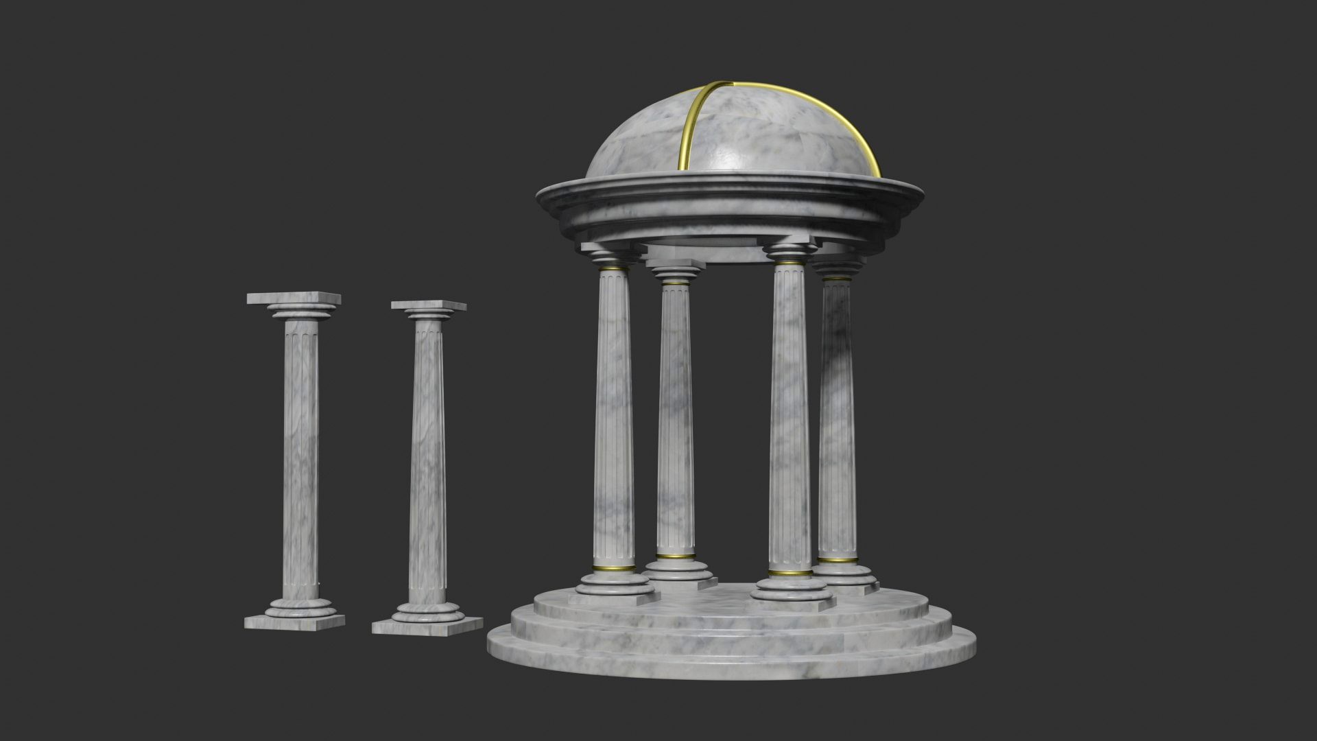 Roman civilization 3d model