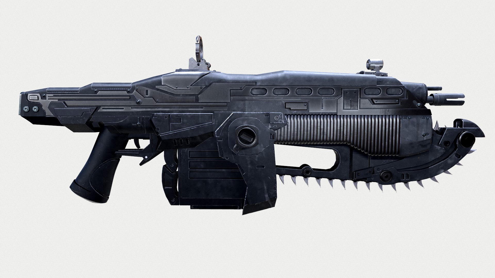 Sci-fi weapon aka Lancer 3d model
