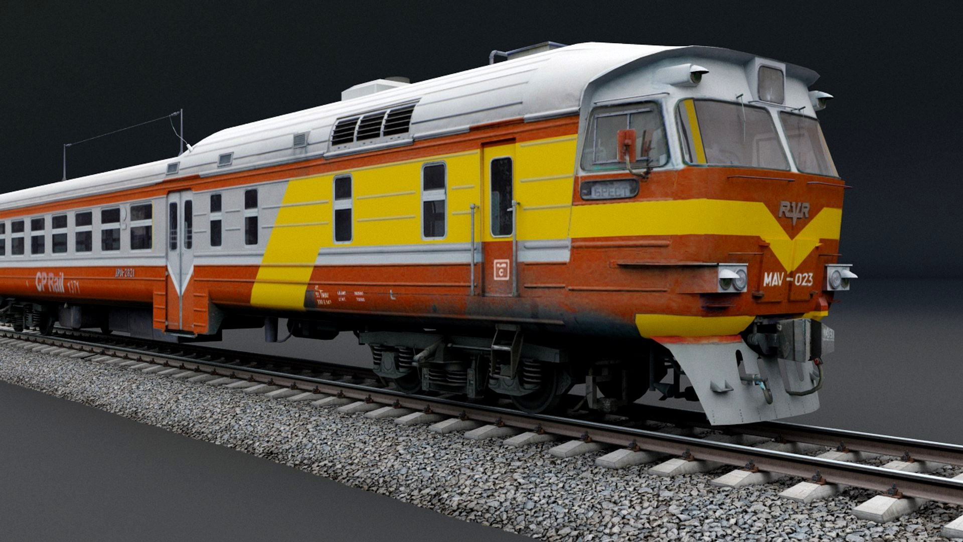 Subway train 3D model