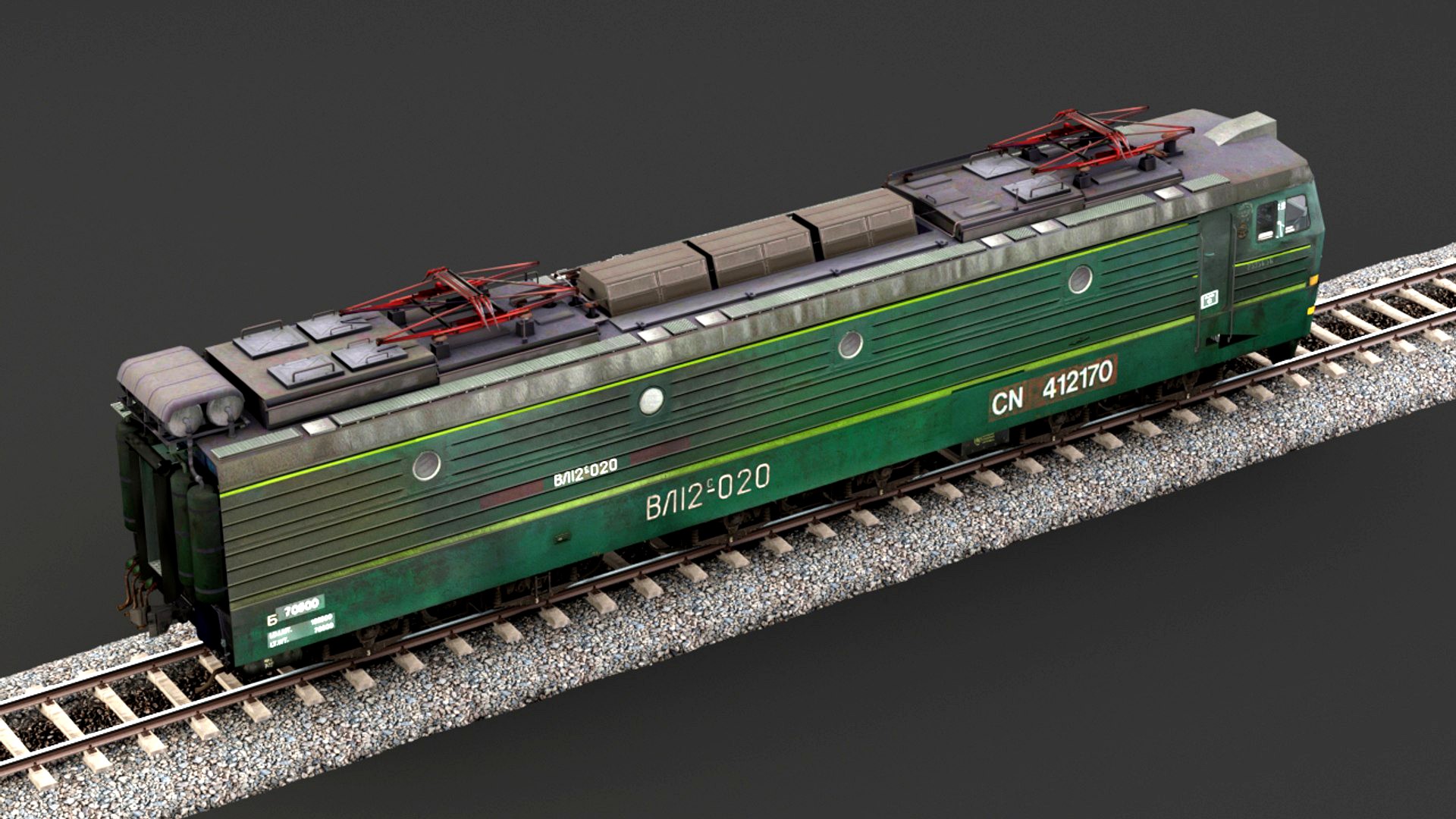 Soviet electirc locomotive VL60 3d model