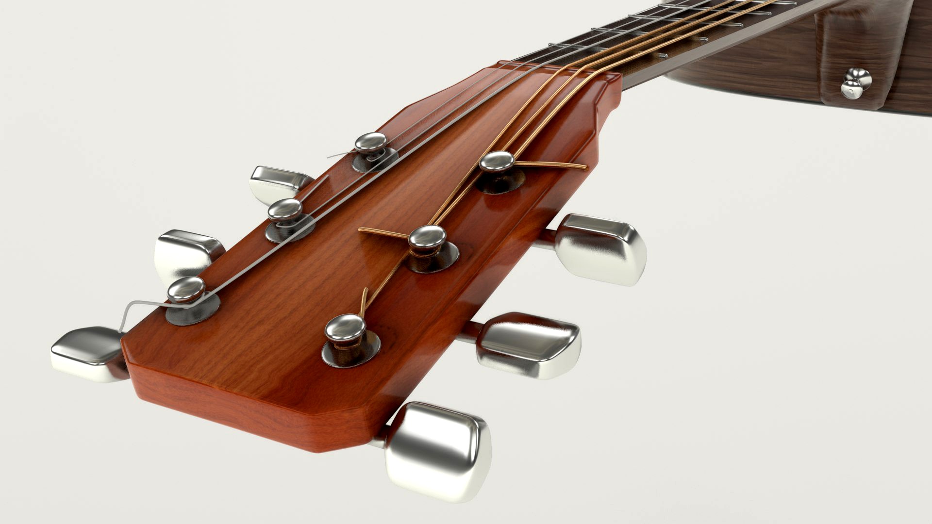 Acoustic Guitar 3d model