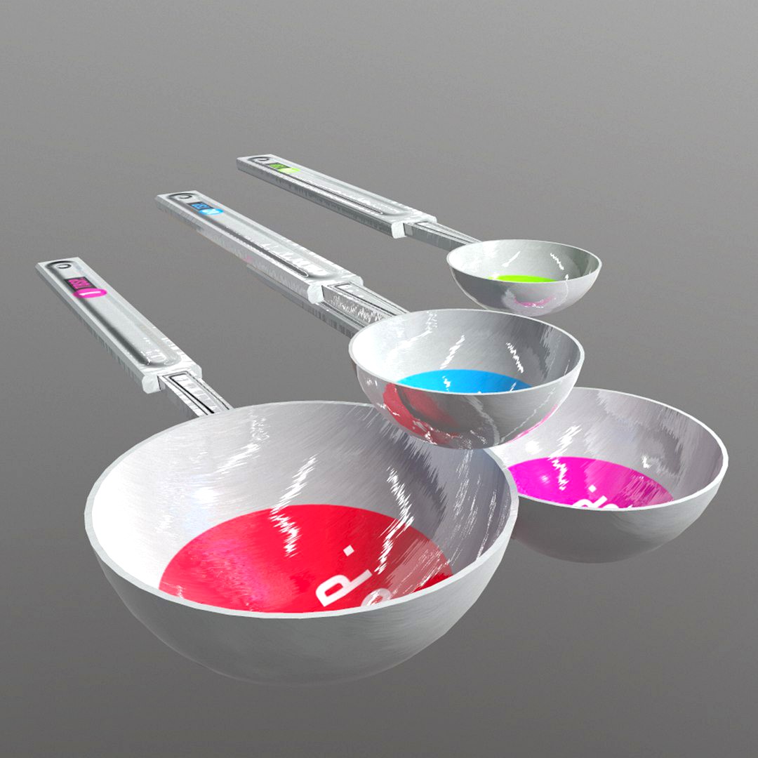 Measuring Spoons 3d model
