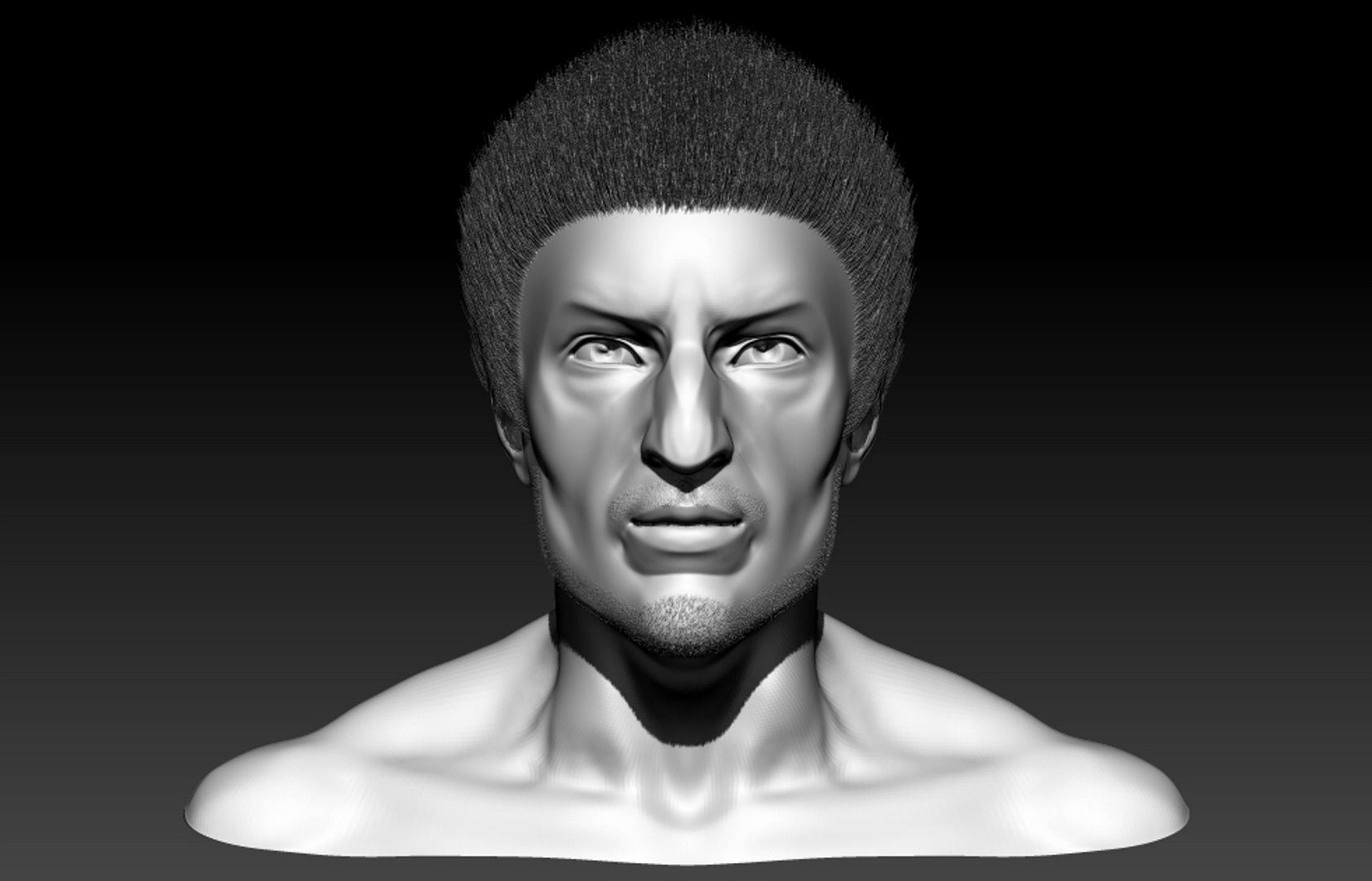 Male head 3d model