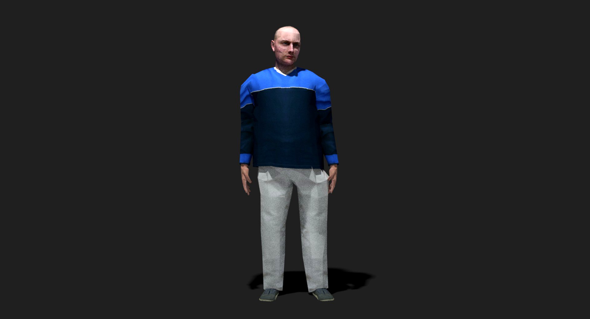 Realistic Male Animation Mike 3d model