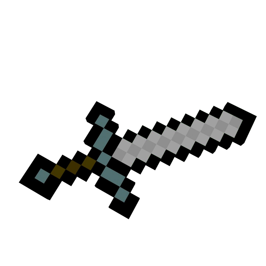 Minecraft sword 3d model