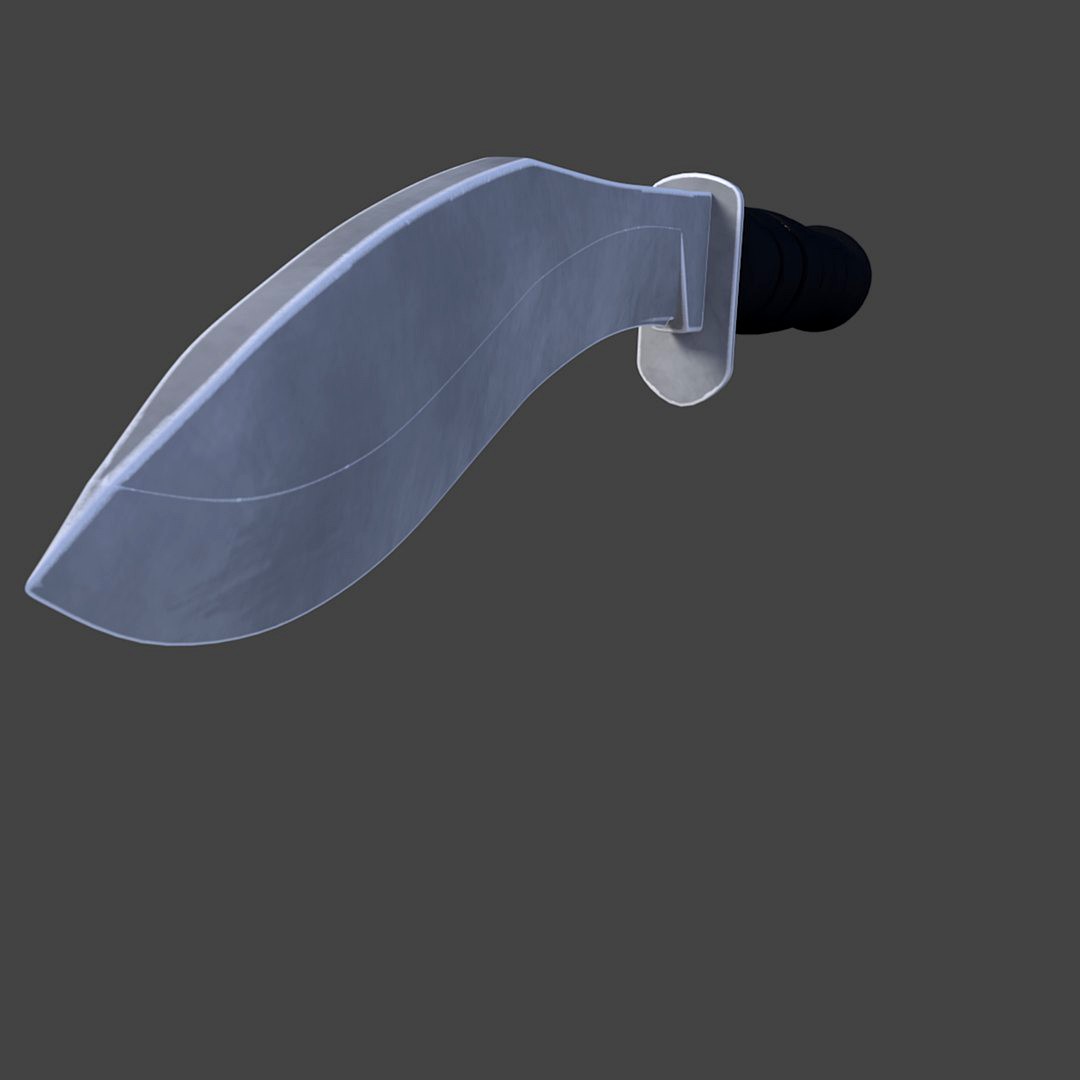 combat knife 3d model