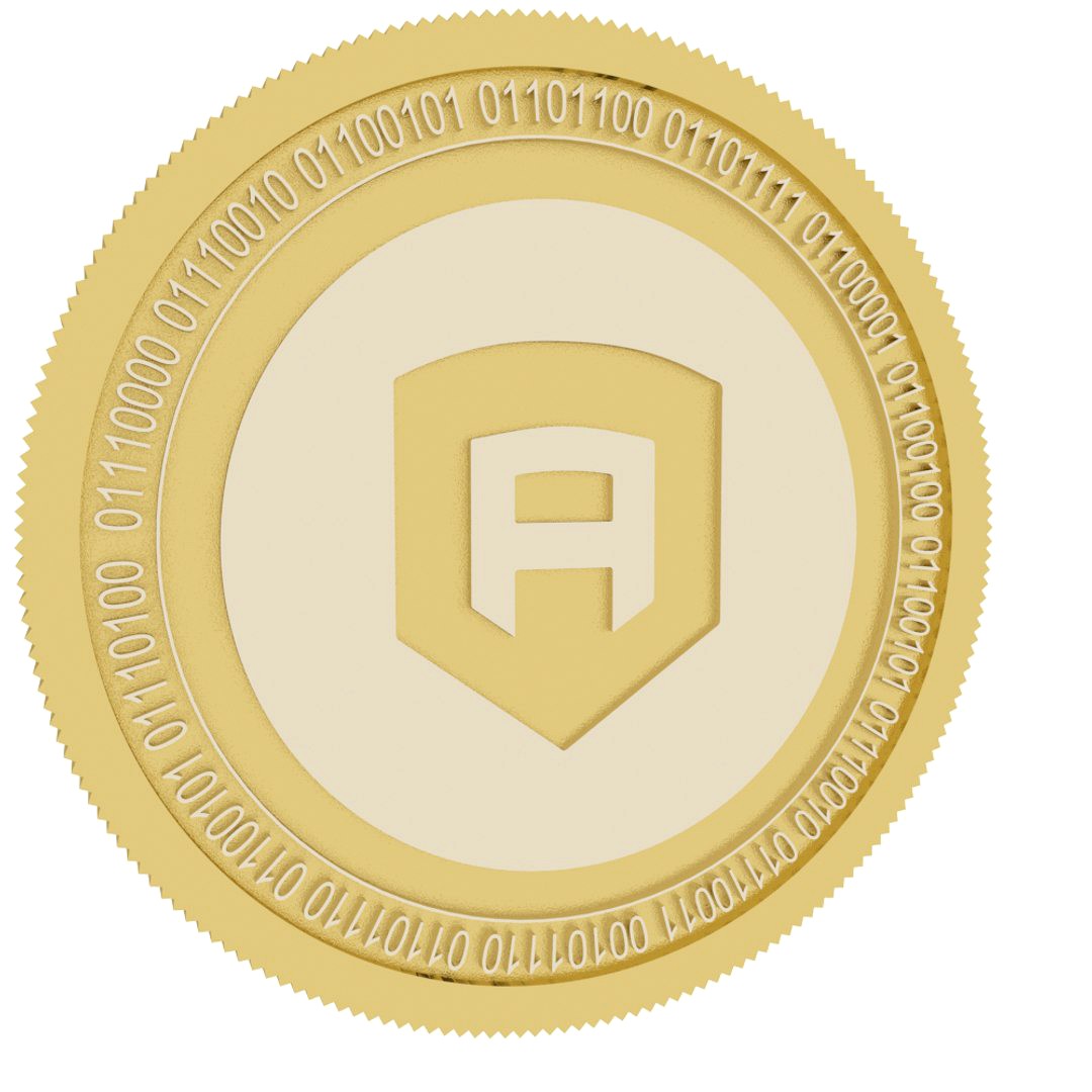 Abyss token gold coin 3d model