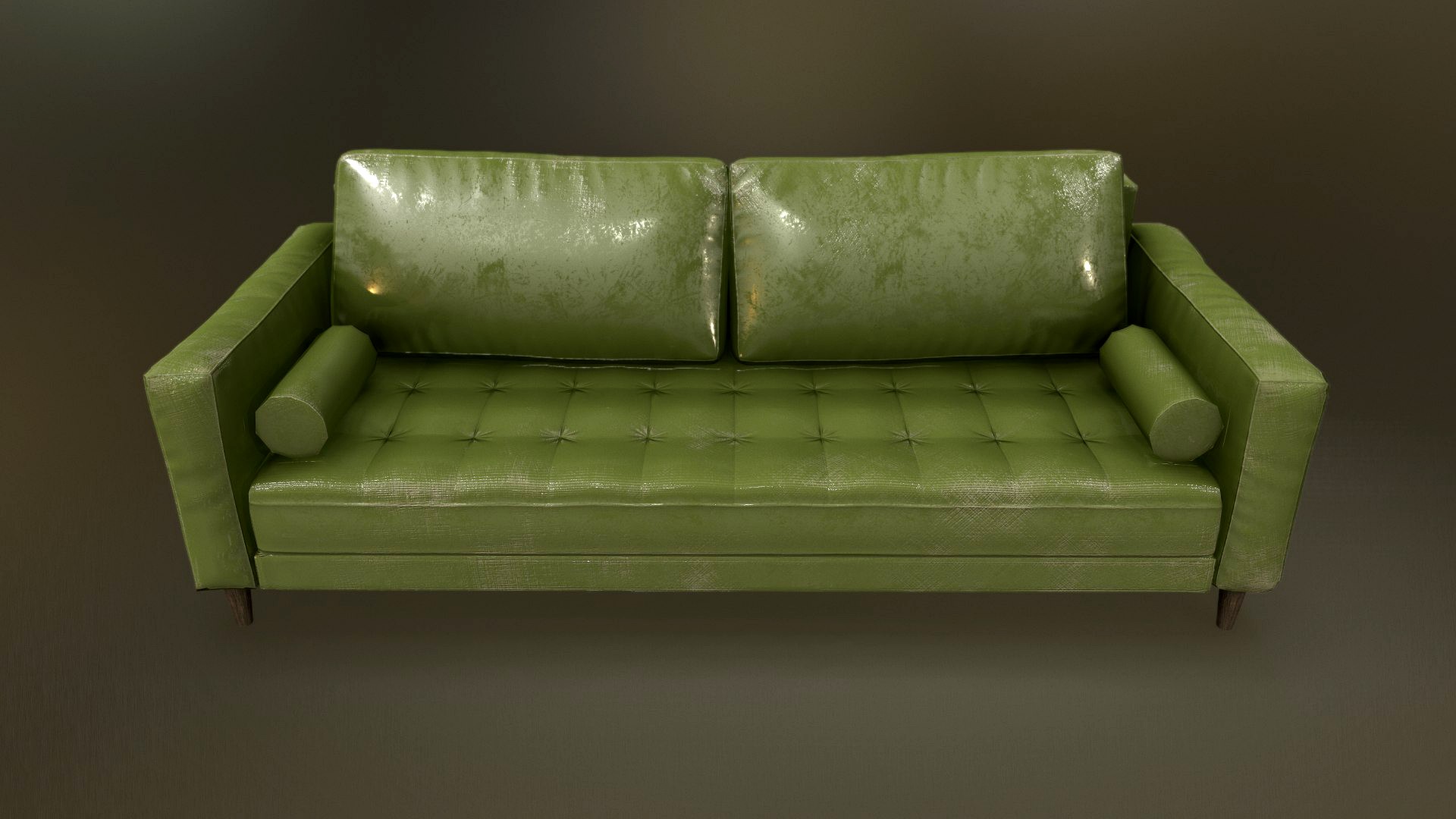 Sofa with 3 textures set Low-poly 3D model