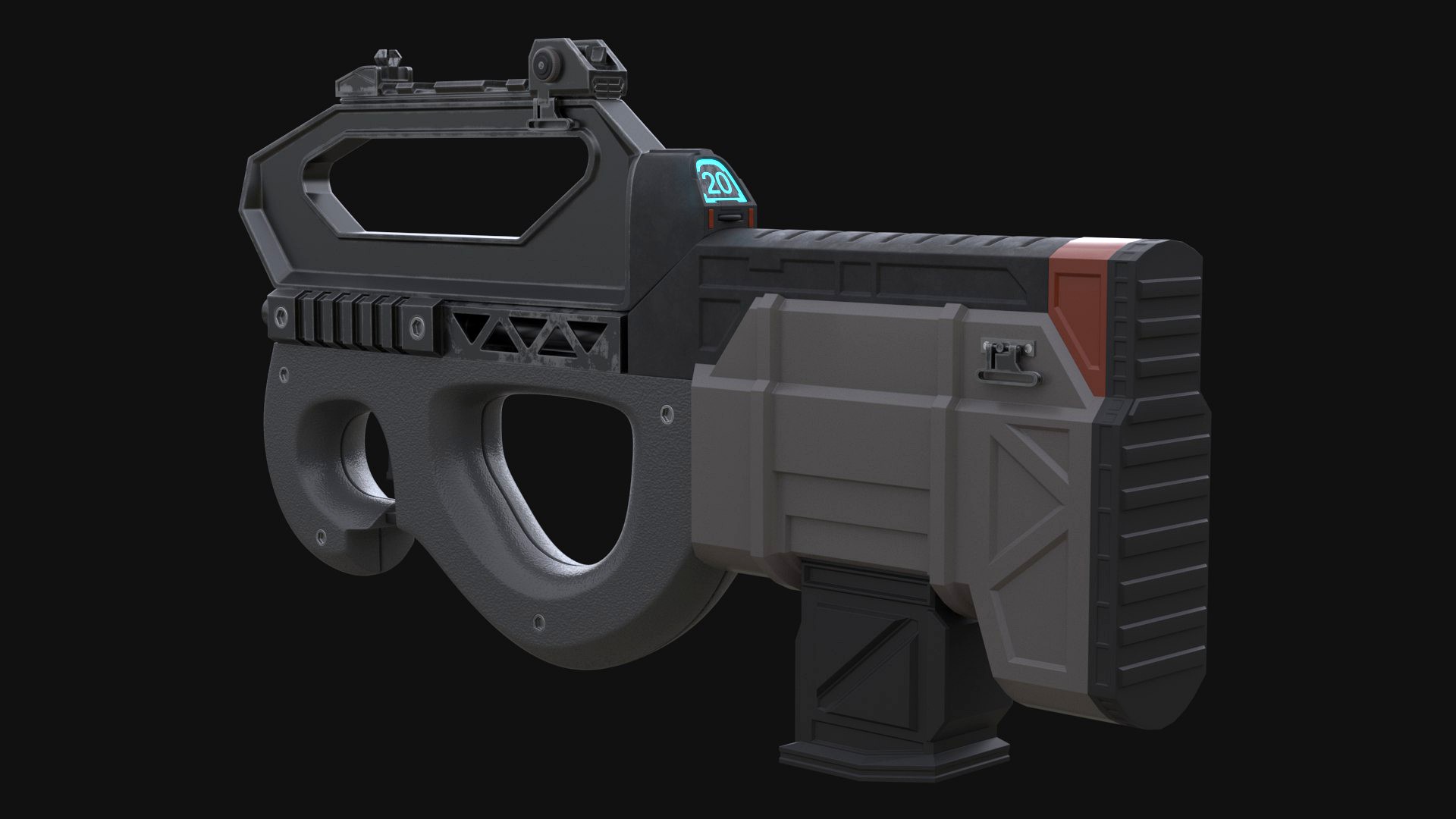 Submachine Gun SMG 3d model