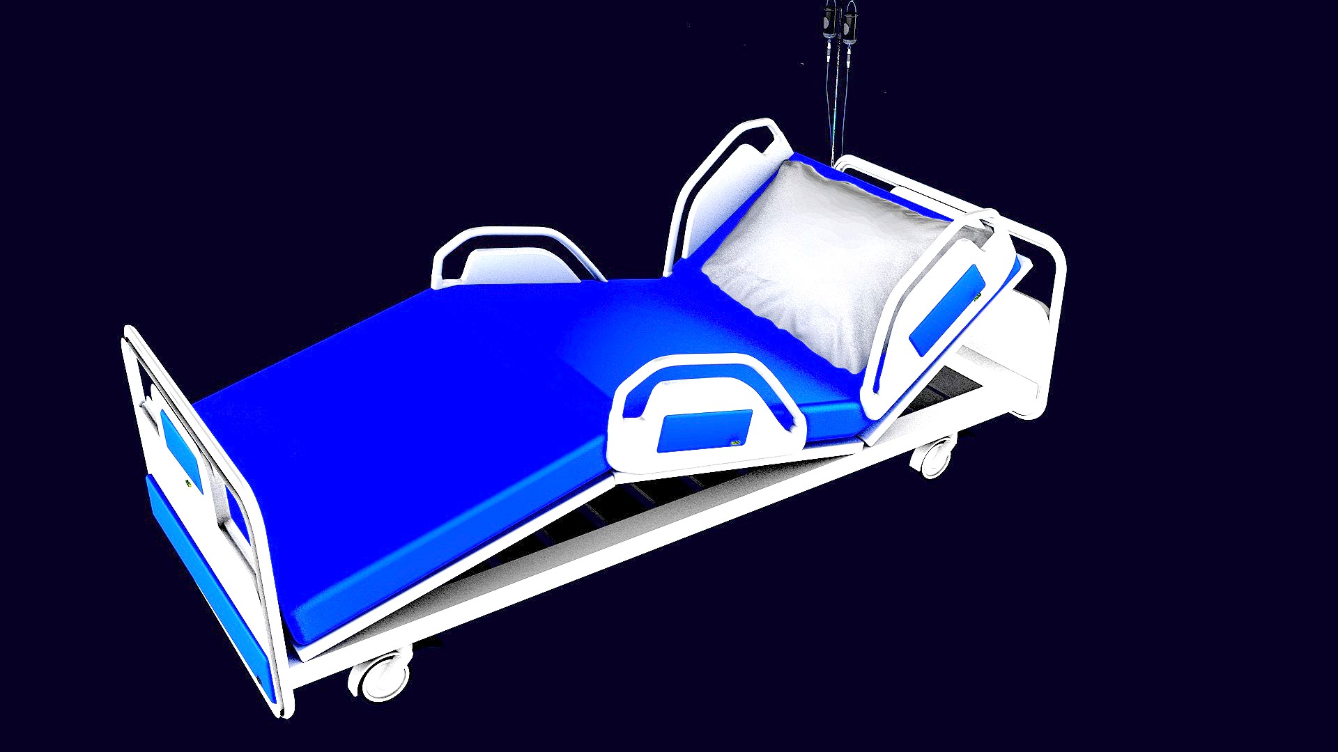 Hospital Bed 3d Model