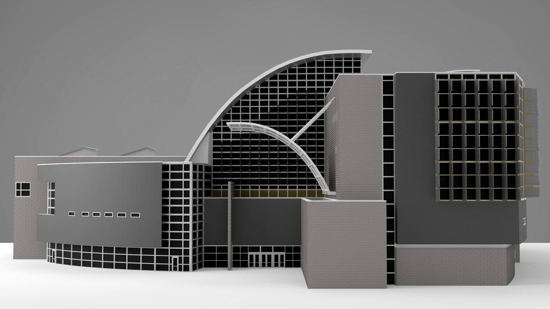 Unique Modern Building 3d model