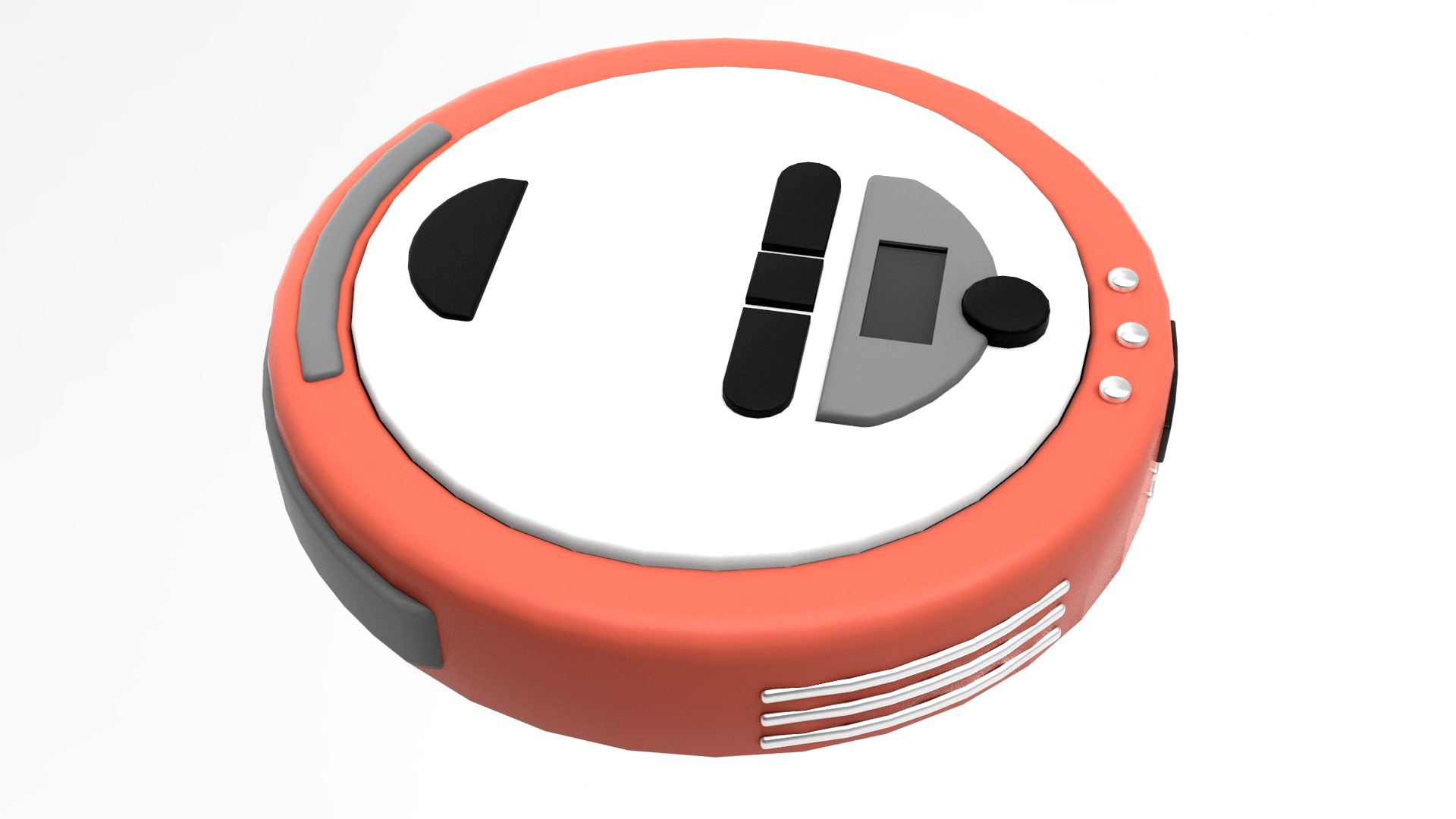 Robotic Vacuum Cleaner Cartoon 3d model