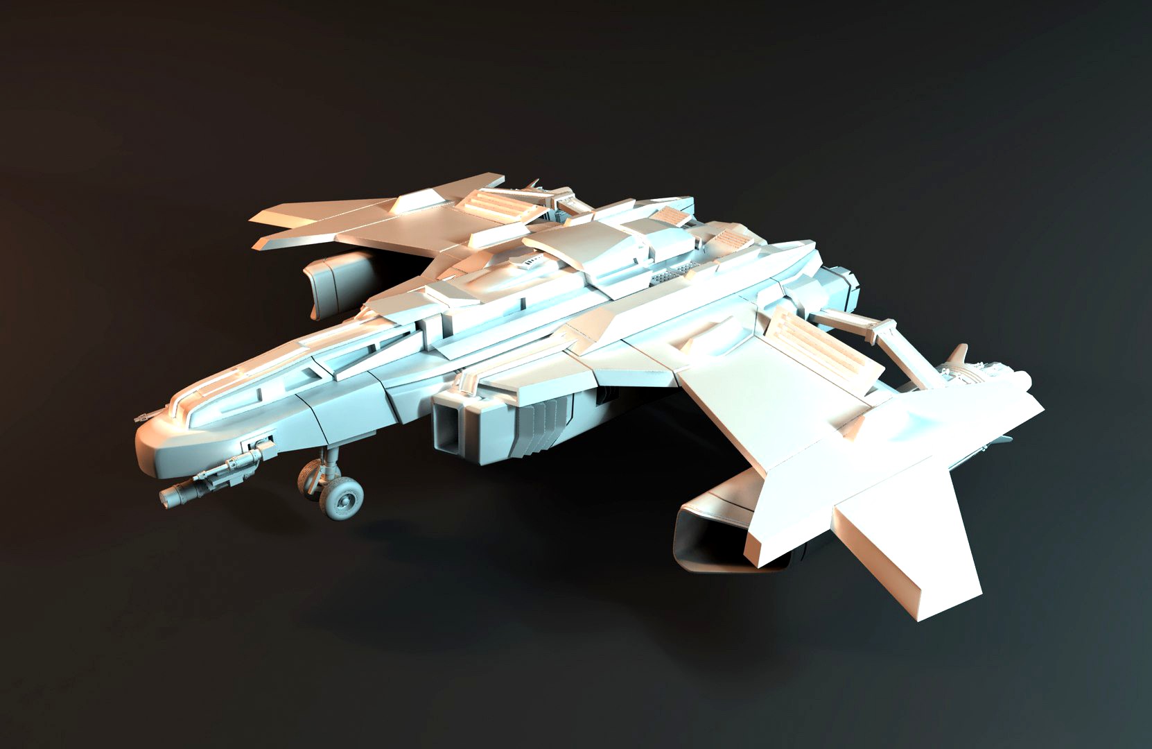 Spaceship Spacecraft Jet 3d model