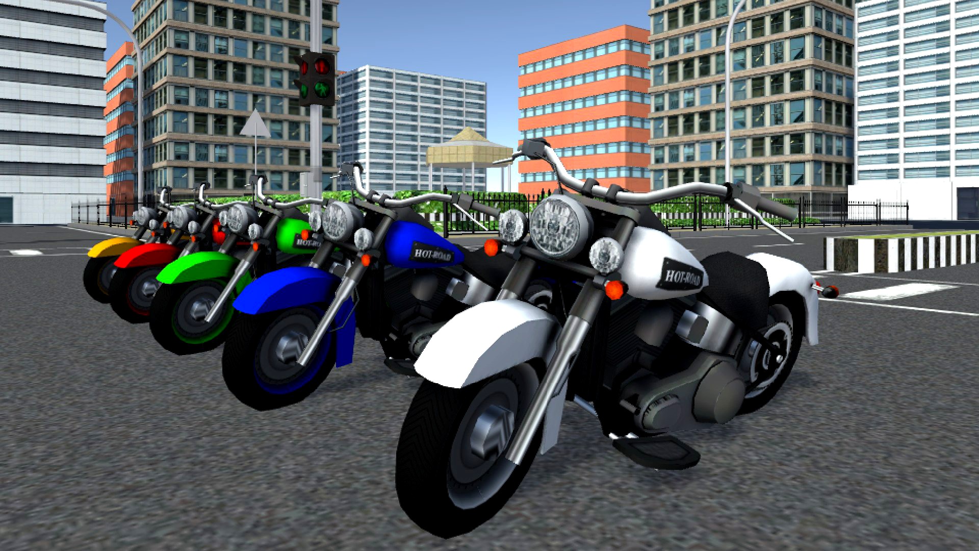 Low Poly Hot Road Bikes 3d model