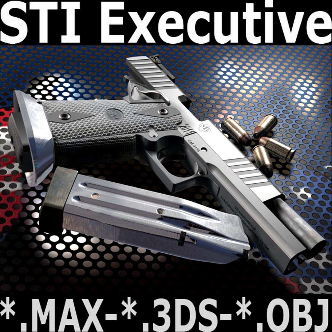 STI Executive /hi poly/ IPSC Pistol 3d model