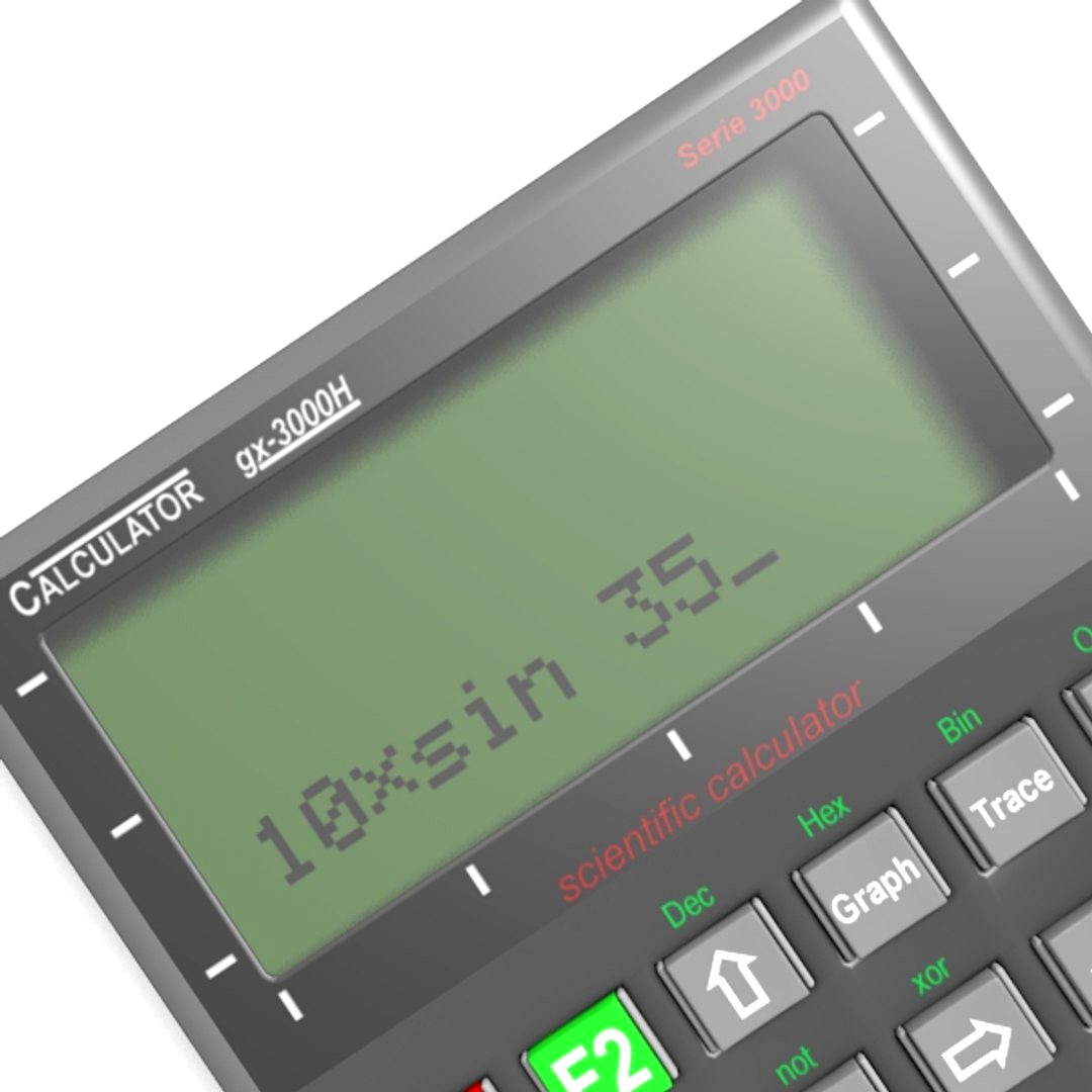 Generic Scientific Calculator 3d model