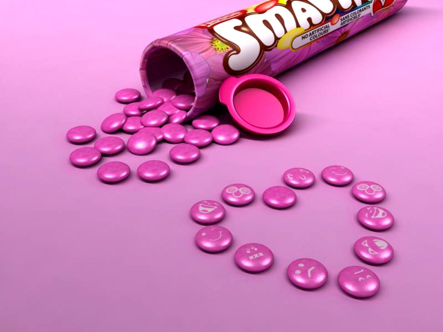 smarties 3d model