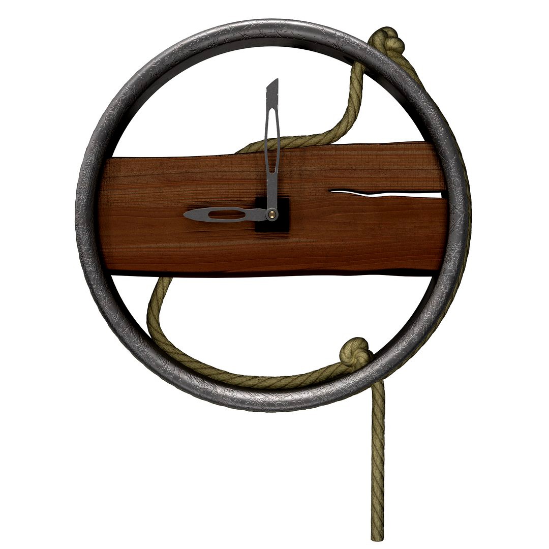 clock rope 3d model