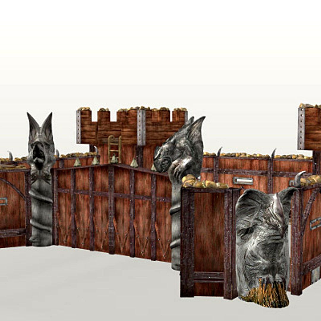 Dragon Fort 3d model