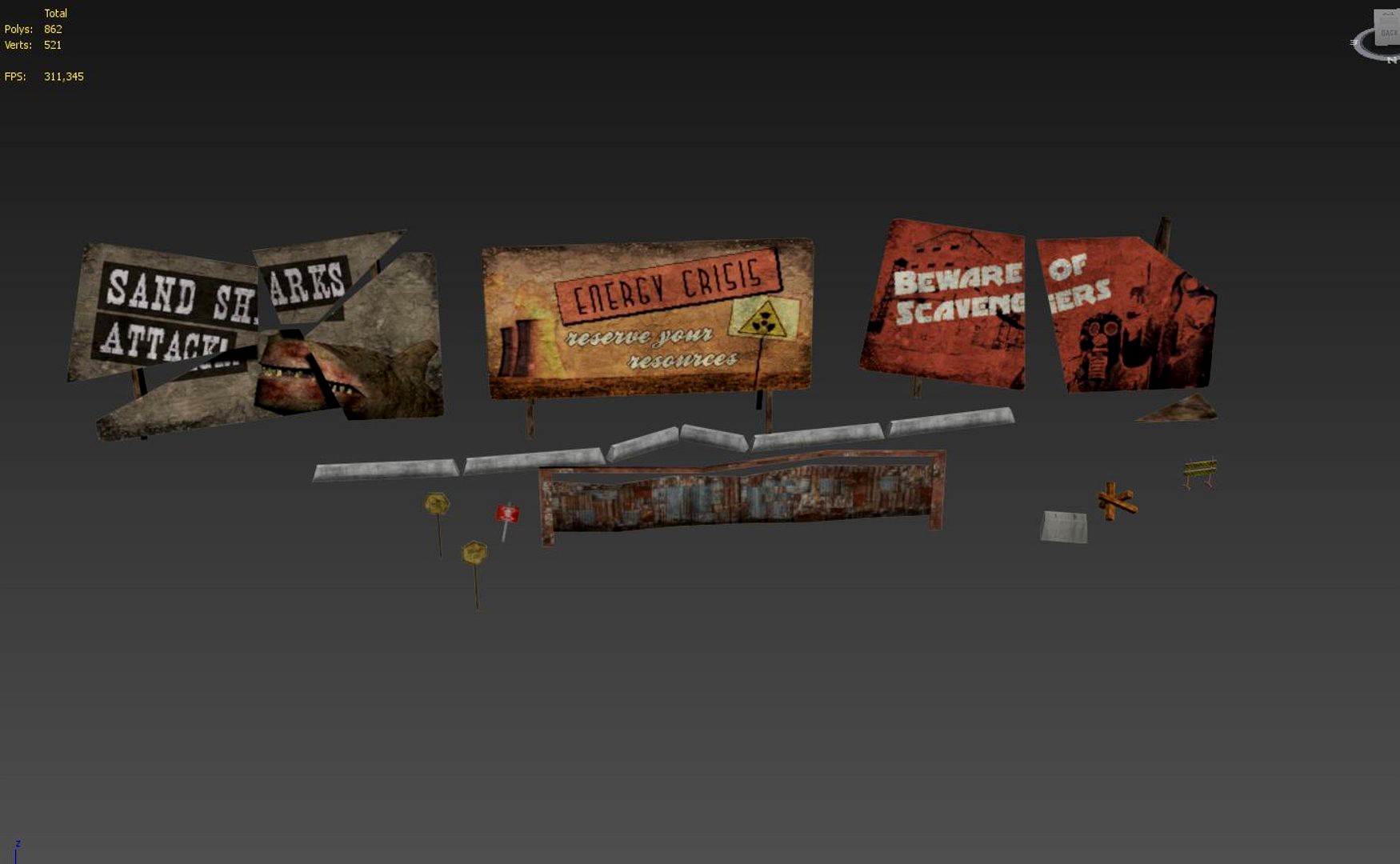 signs 3d model