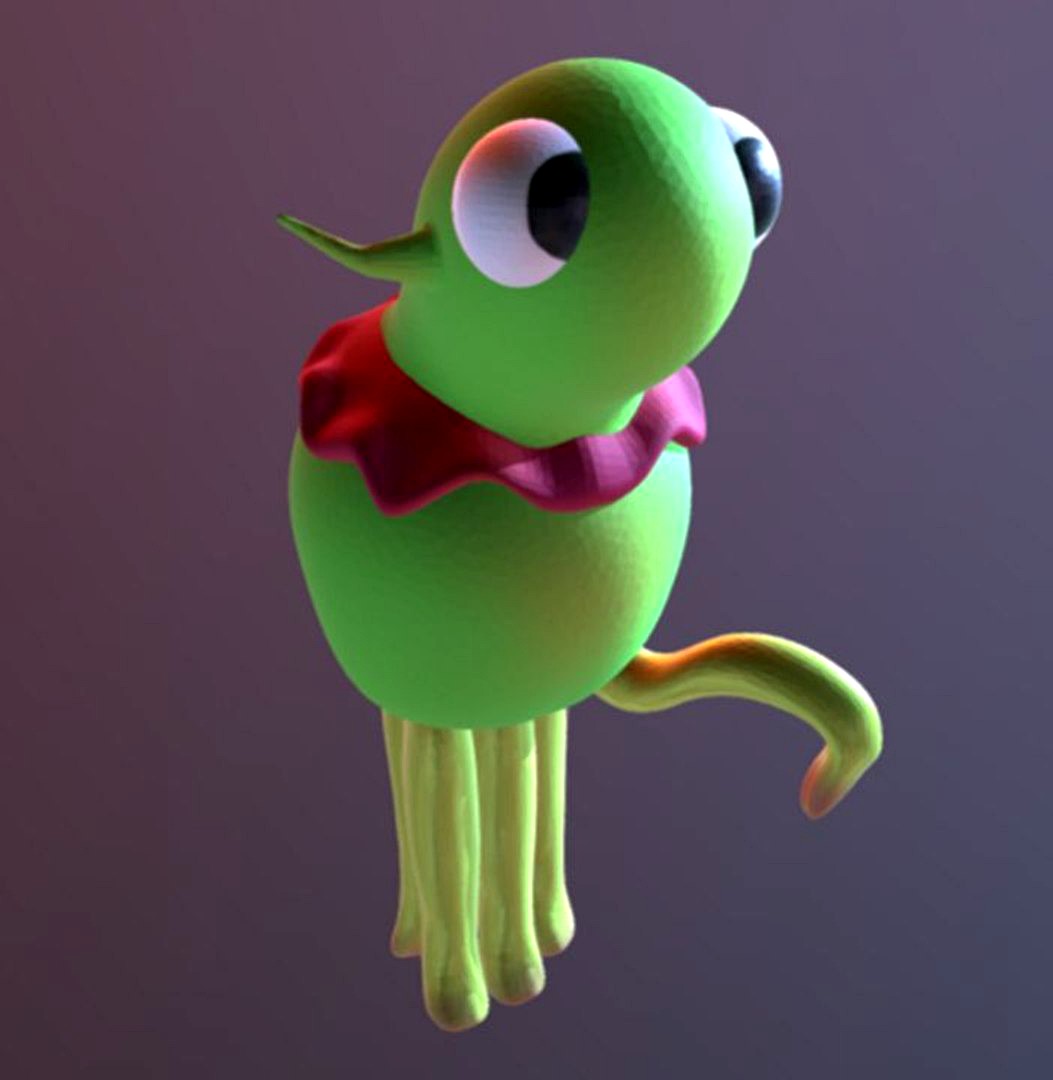 Alien Cartoon 3d model