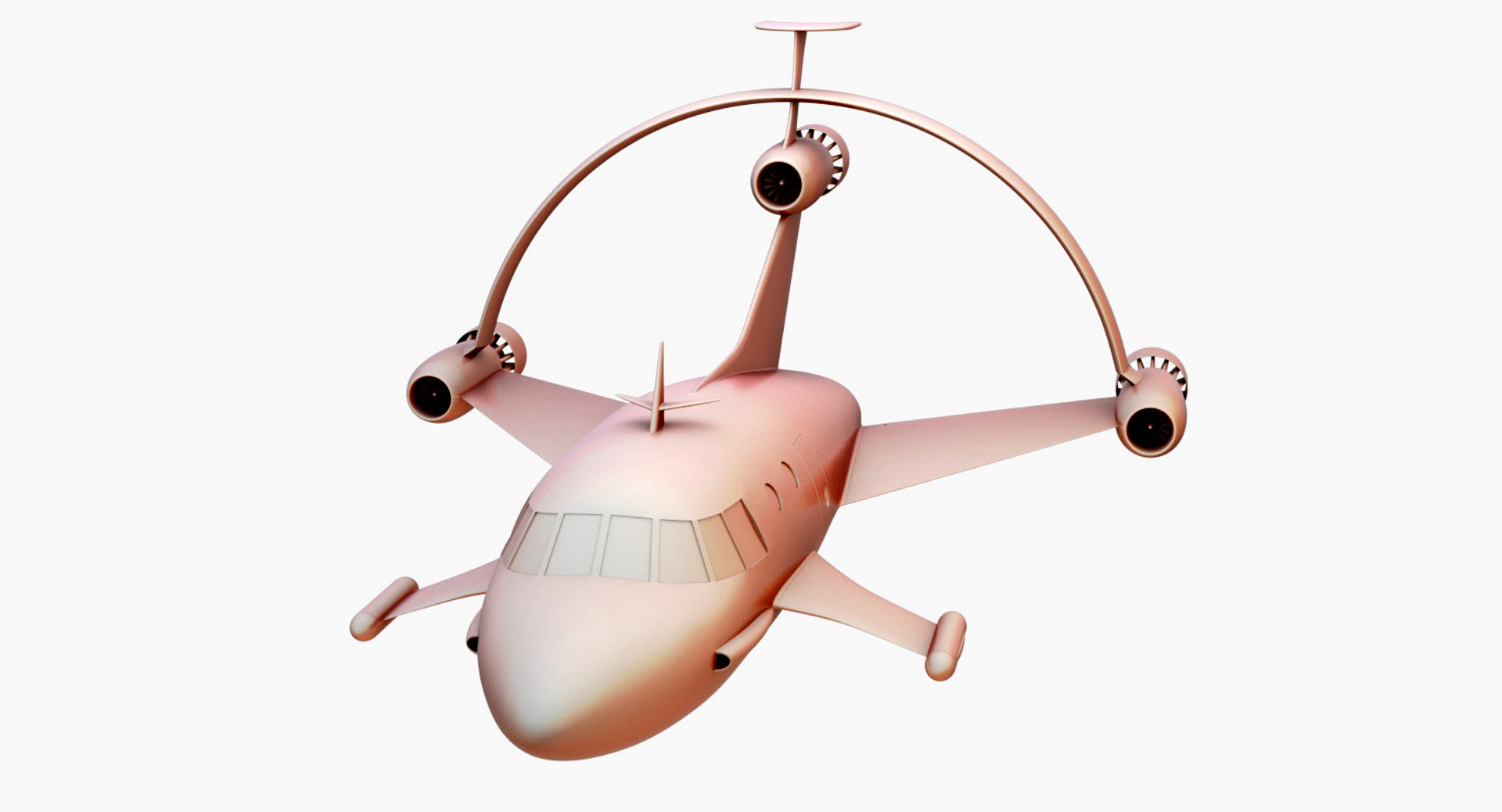 Jet VTOL Hydro Genade Sub Rocket 3d model