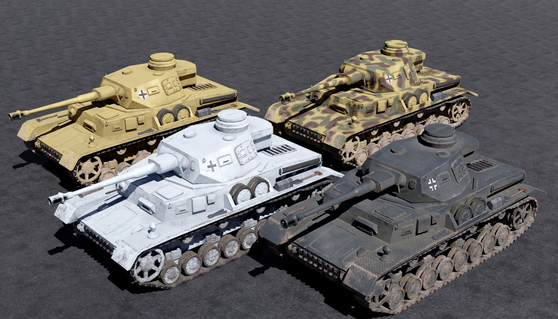 Panzer IV German WW2 tank(1) 3d model
