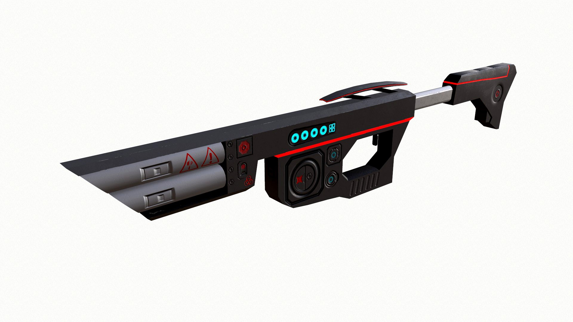 Sci-Fi Plasma Gun 3d model