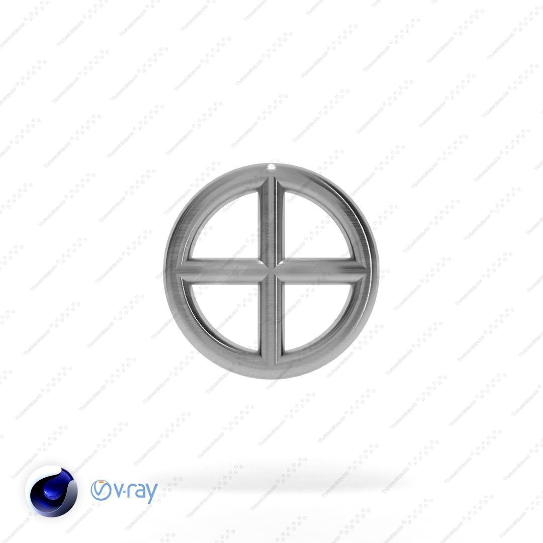 Earth symbol 3d model