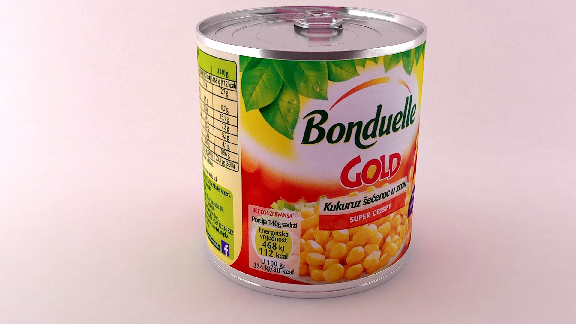 Bonduelle can 3d model