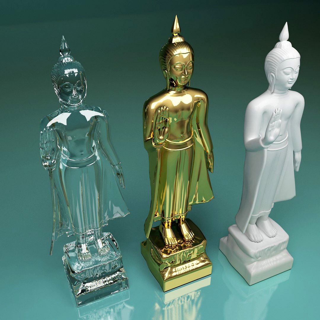 Buddha Sculpture 3D Model