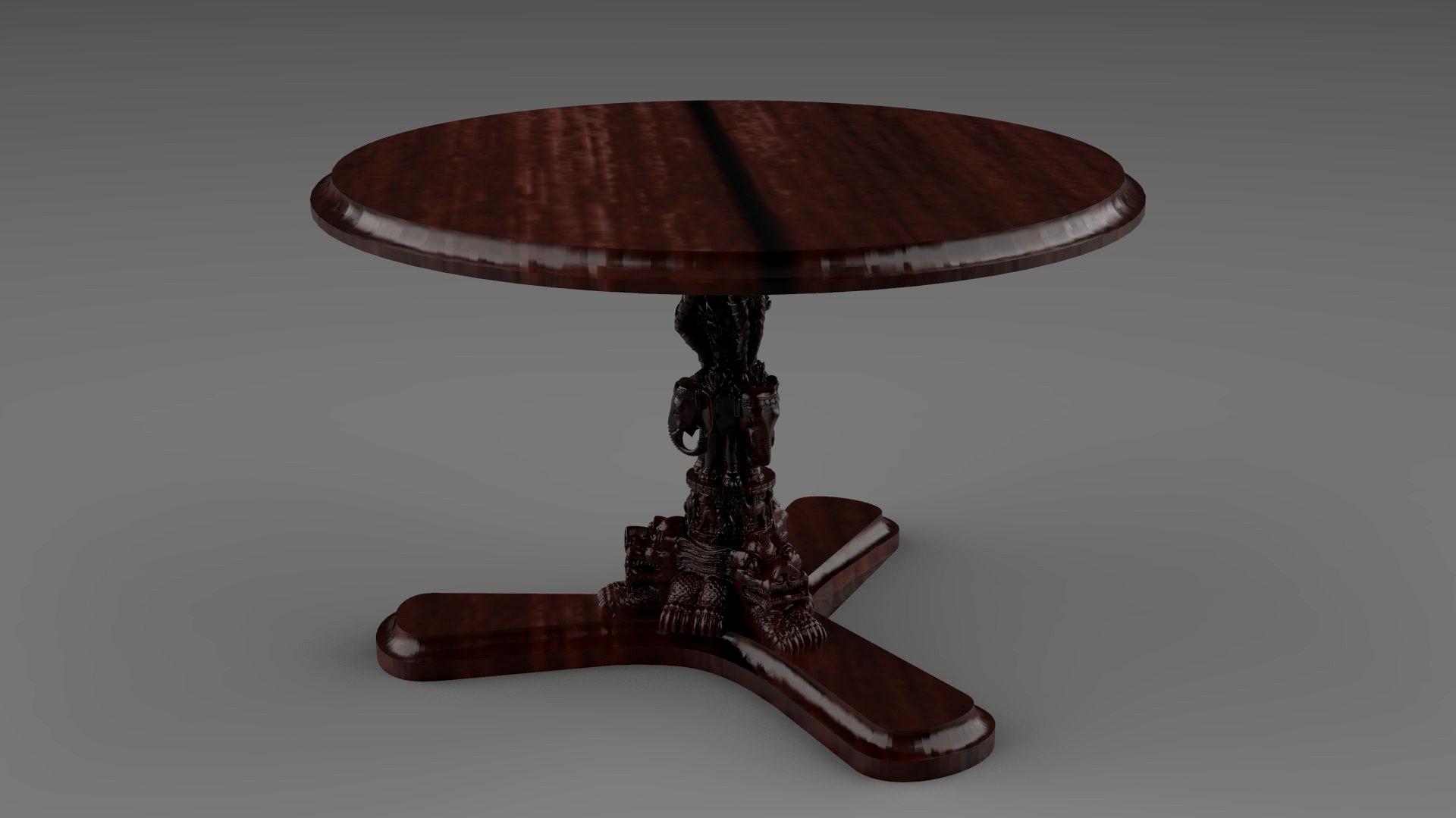 Round Dining Table 3D model