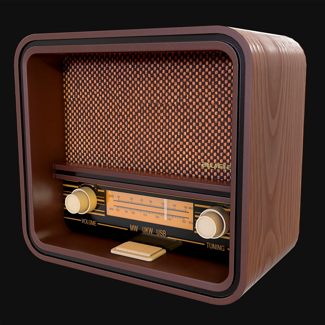 Retro Radio 3d model